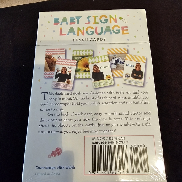 Lakeshore | Toys | Baby Sign Language Flash Cards Deck Of 5 American ...